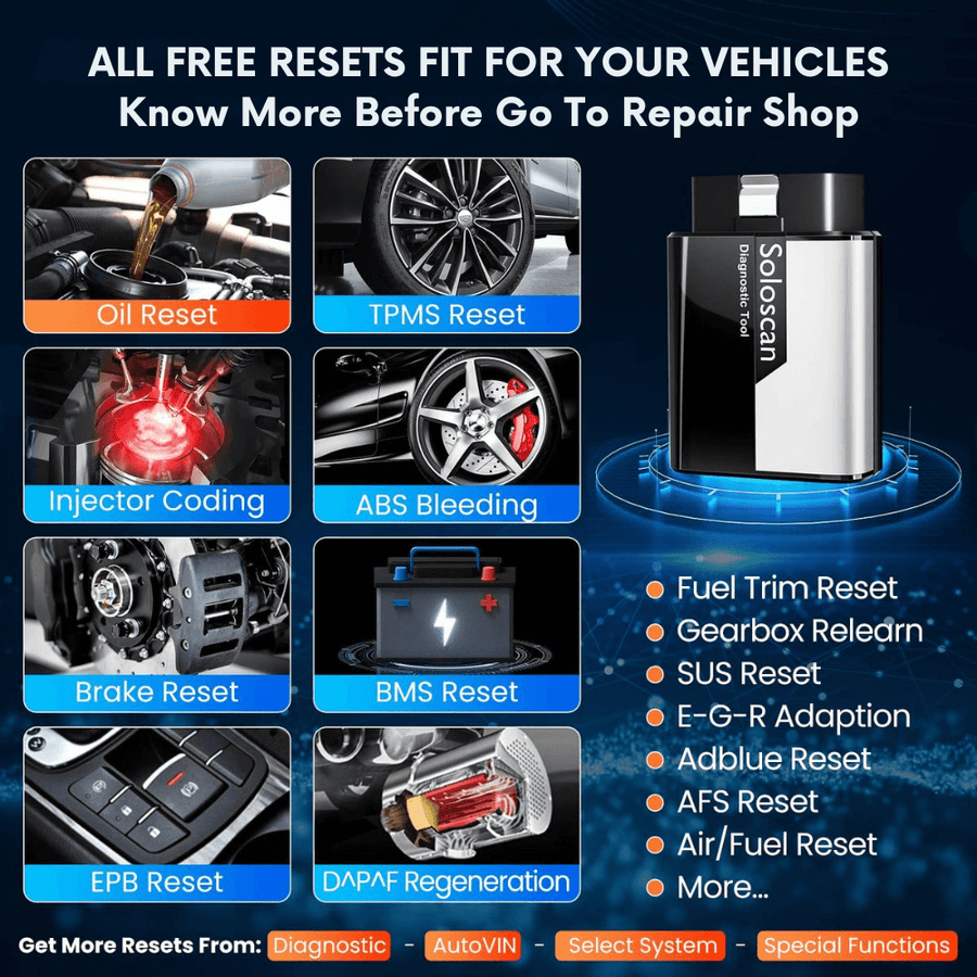 KINGBOLEN SOLOSCAN OBD2 Scanner for Toyota & Lexus