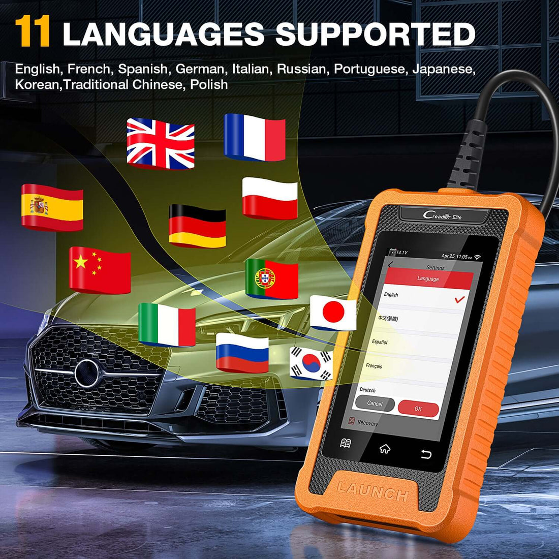 LAUNCH X431 Creader Elite - OBD2 Scanner for Mercedes