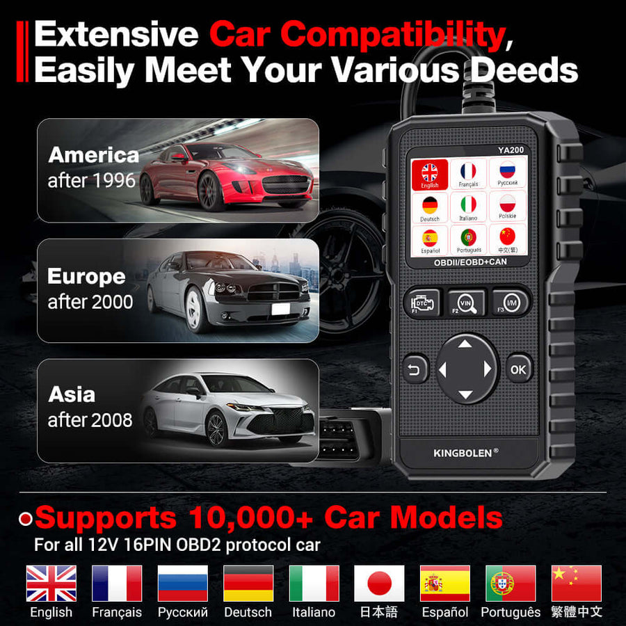 KINGBOLEN® YA200 OBD2 Scanner Auto Code Reader