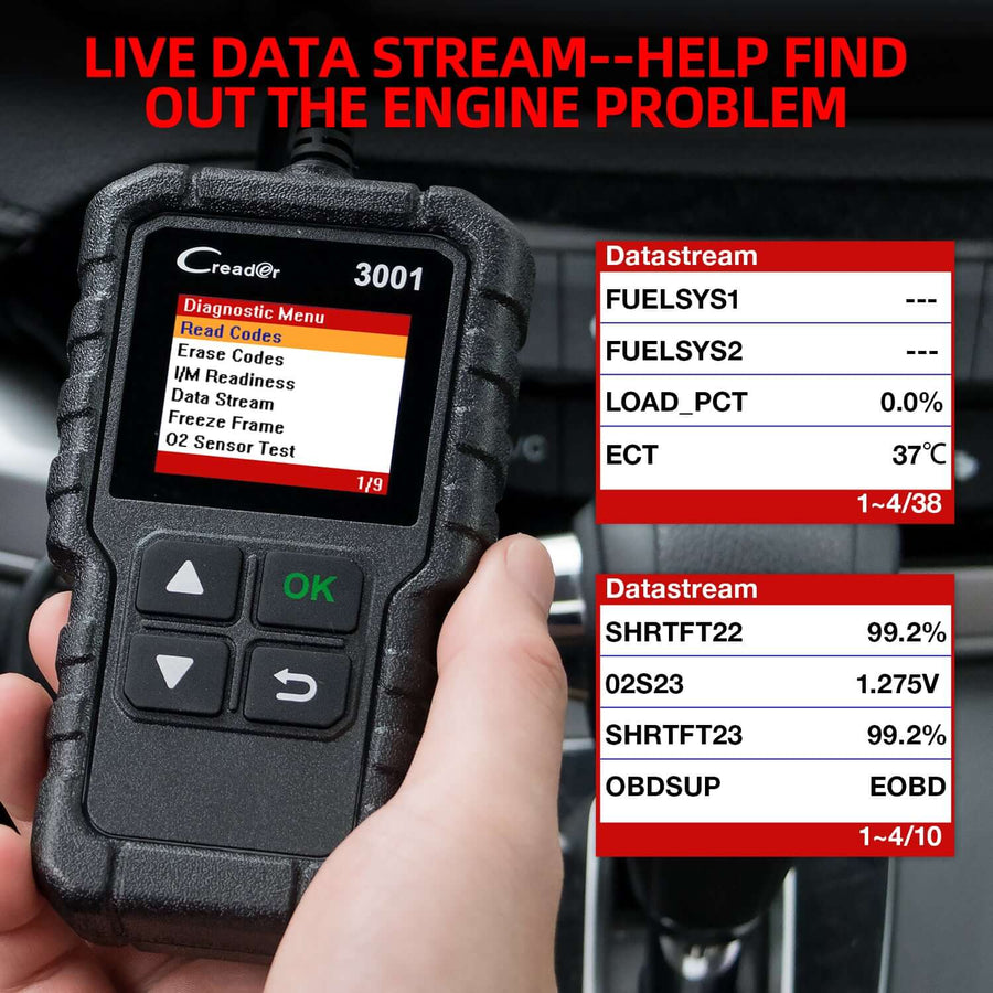 LAUNCH® Creader 3001 OBD2 Scanner Engine Light Code Reader