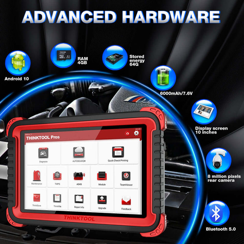 THINKCAR® Thinktool Pros 10-inch ECU Coding OBD2 Scanner
